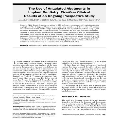 The use of angulated abutments in | PDF