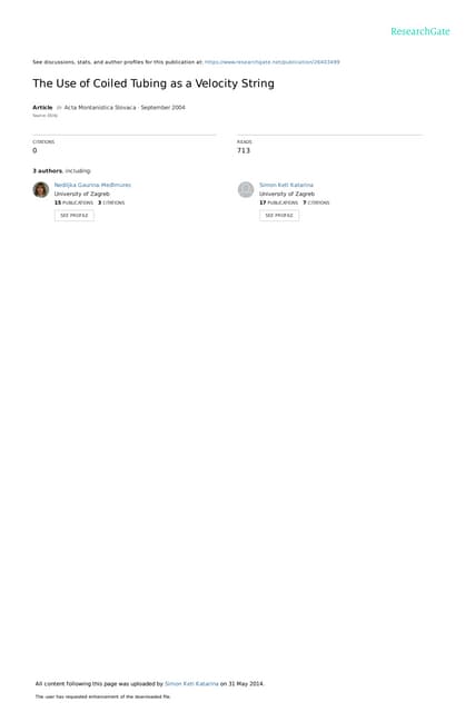 Coiled tubing Structure and Applications | PDF