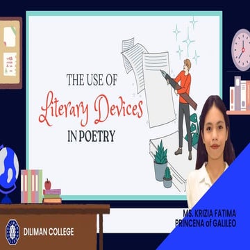 THE USE OF LITERARY DEVICES IN POETRY - PRINCENA.ppsx