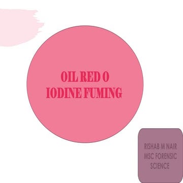 The use of Oil Red O in sequence. And iodine fuming,Journal review ...