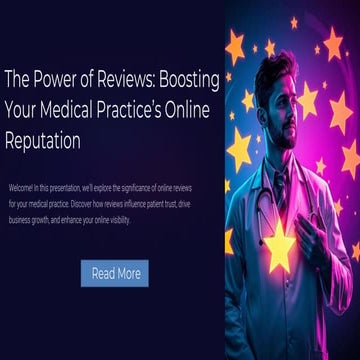 The Use Of Reviews to Boost Your Medical Practice’s Online Reputation | PDF