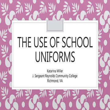 School Uniforms | PPTX