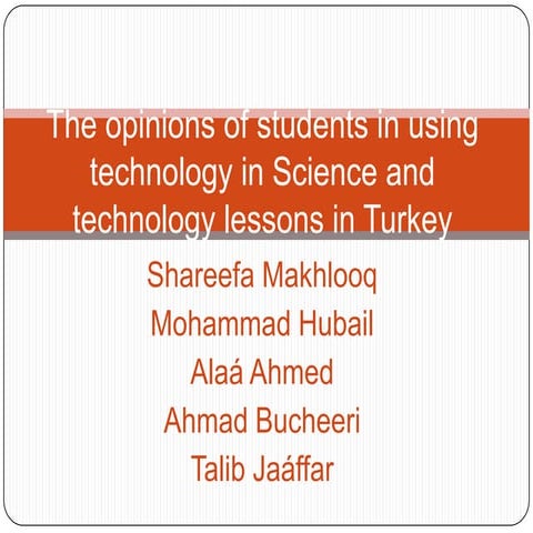 The use of technology in science and technology 2 | PPT