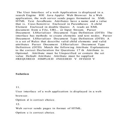 The User Interface of a web Application is displayed in a. search En.docx