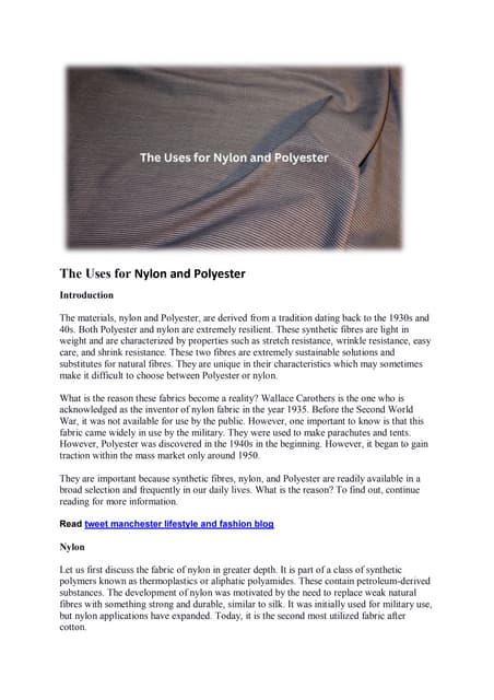 Polyester Fibers | PPTX | Chemistry | Science