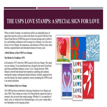 The USPS Love Stamps: A Special Sign for Love.pptx