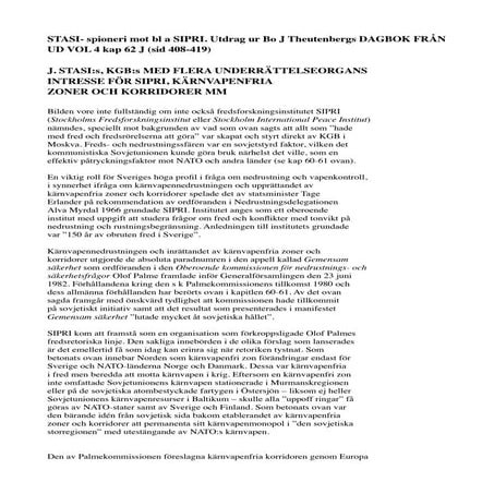 Theutenbergs dagbok 4; sipri | PDF