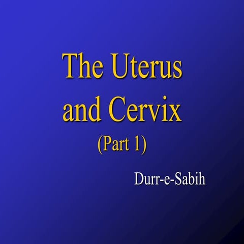 Ultrasound of uterus, part 1 | PPTX