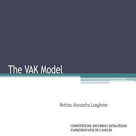 The VAK model | PPTX