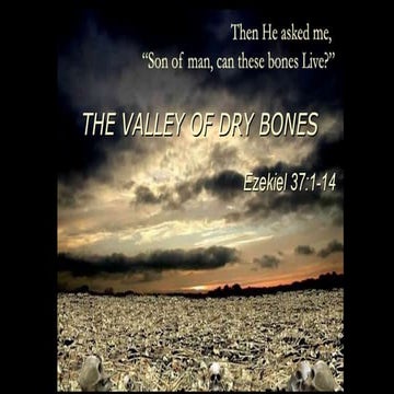 The valley of dry bones | PPTX