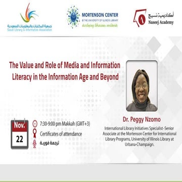 The Value and Role of Media and Information Literacy in the Information ...