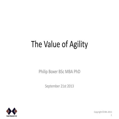 The value of agility | PDF