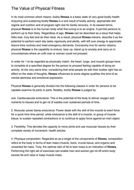 Physical Education and Health 11 and 12 Curriculum Guide | PDF | Participant Sports | Fitness ...