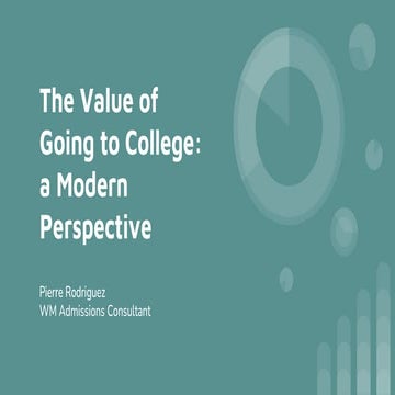 Is College Worth It? | PPTX