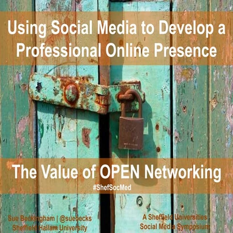 The value of open networking for researchers | PPTX