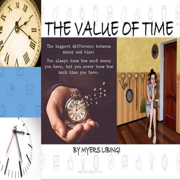 The value of time | PPT