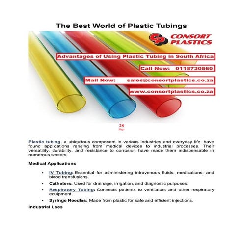 The Versatile World of Plastic Tubings.docx