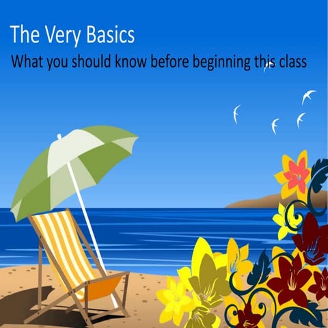 The very basics | PPT