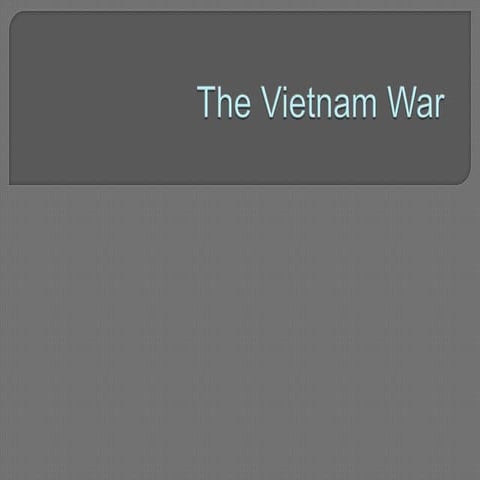 The vietnam war | PPT