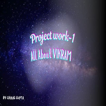 THE VIKRAM Lander ( Chandrayaan 2 and 3) | PDF