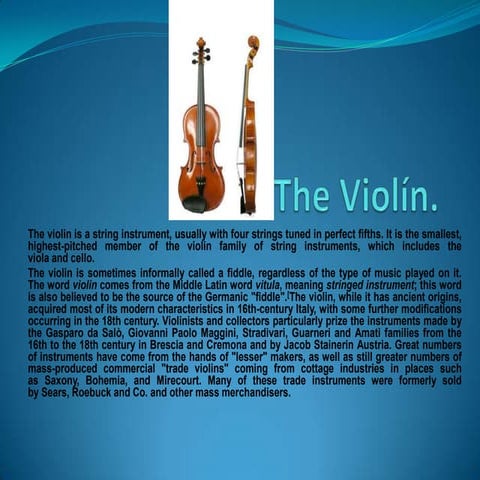 The violin | PPTX