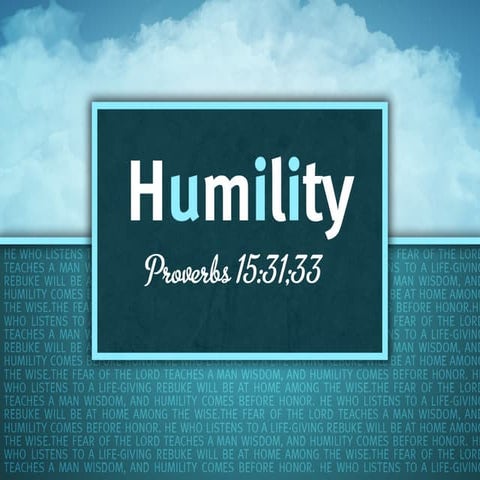 The virtue of humility | PPT