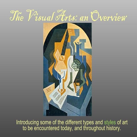 The visual arts an overview | PPT