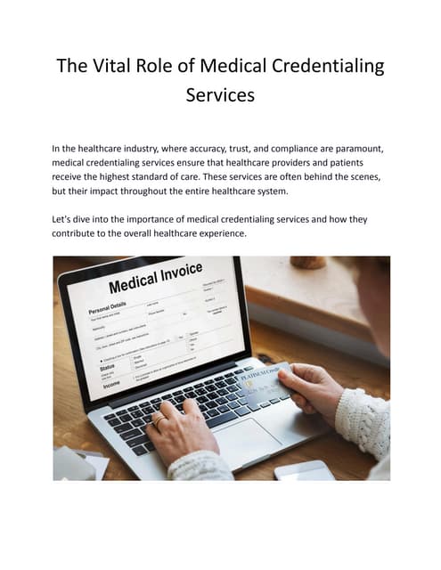 Credentialing and privileging of clinicians | PPT
