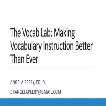The Vocab Lab | PPT
