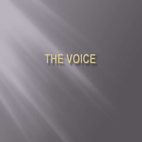 The voice | PPTX