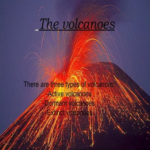 The volcanoes | PPT