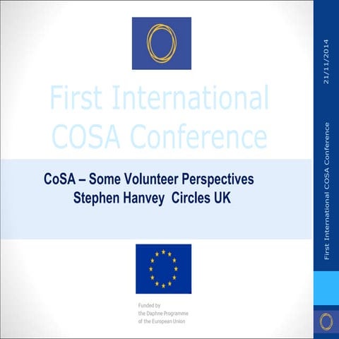 Friday Plenary. The volunteer experience. Stephen Hanvey | PPT