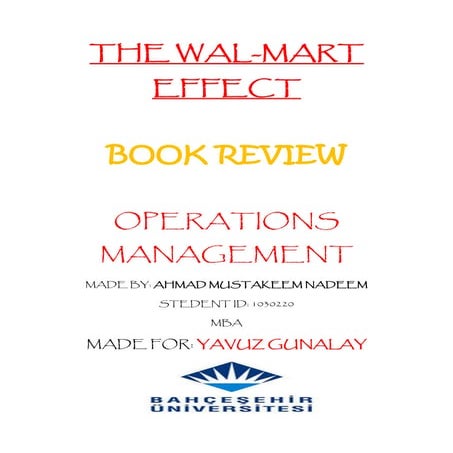 The Wal-Mart Effect | PPT