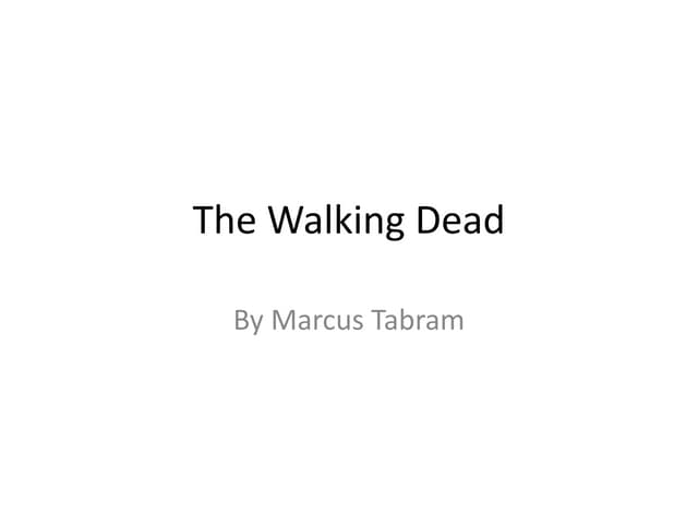 Genre and Target Audience The Walking Dead | PPTX
