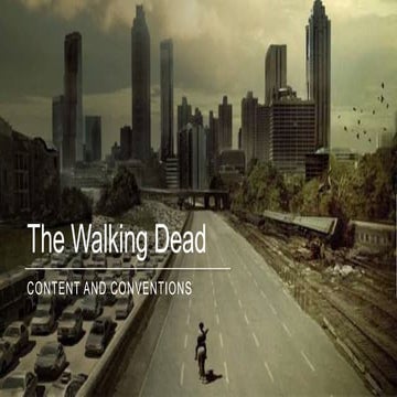 The Walking Dead Content and Conventions | PPT