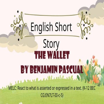Identifying the Elements of a Short Story | PPTX