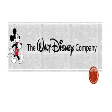 The walt disney company presentation | PPTX