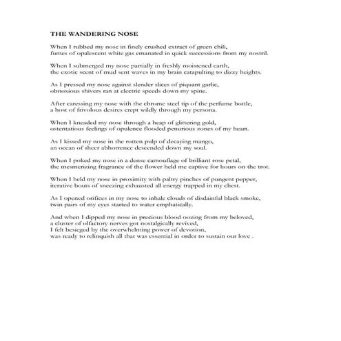 The Wandering Nose | PDF