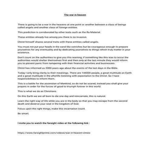 The war in heaven. .pdf