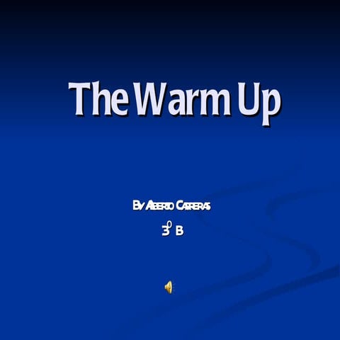 Warm up Worksheet | DOCX