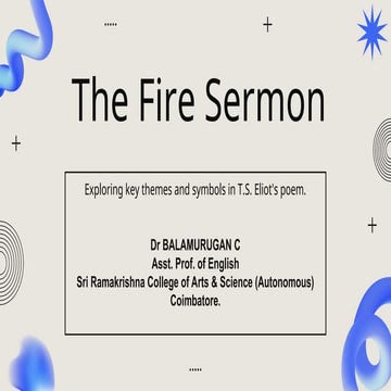 The Waste Land-Section-III-The Fire Sermon.ppt