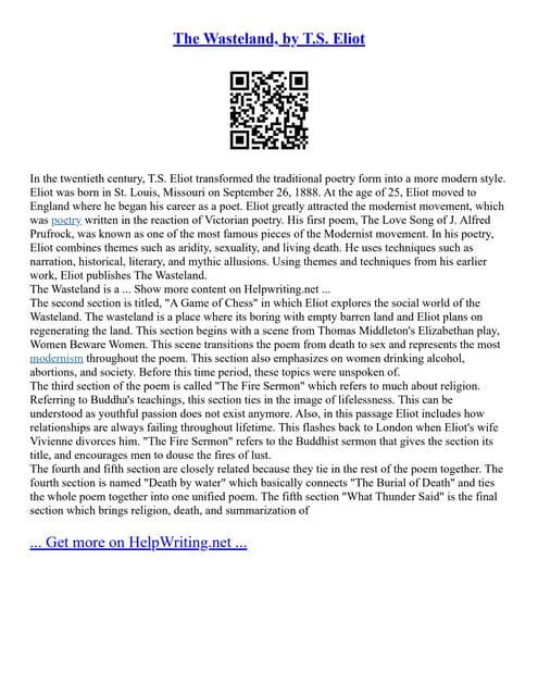 Group 6 presentation final - T.S Eliot.pptx