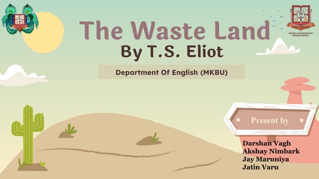 The Waste Land-Section-I-Burial of the Dead.pptx