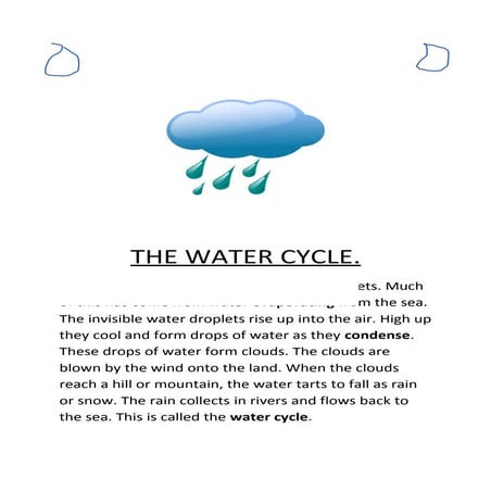 The water cycle notes. | ODT