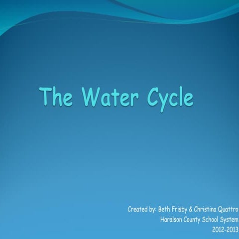 The Water Cycle PowerPoint runoff and precipitation.ppt