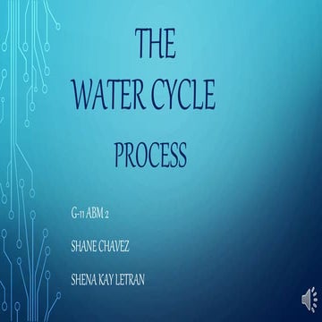 Presentation on water cycle | PPTX