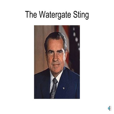 The watergate sting | PPT