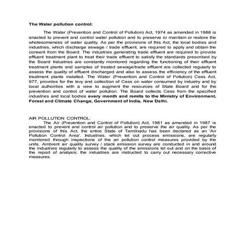 The water pollution control | DOCX