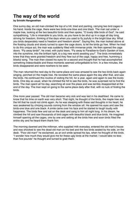 Short story writing | PPT | Screenwriting | Content Production