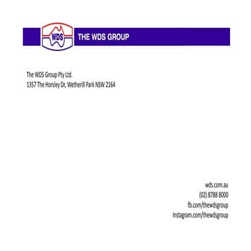 The WDS Group - The Premier Fastener House | PPTX